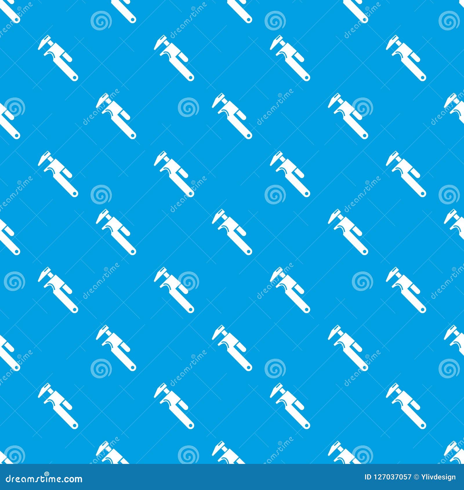 Universal Spanner Pattern Vector Seamless Blue Stock Vector ...