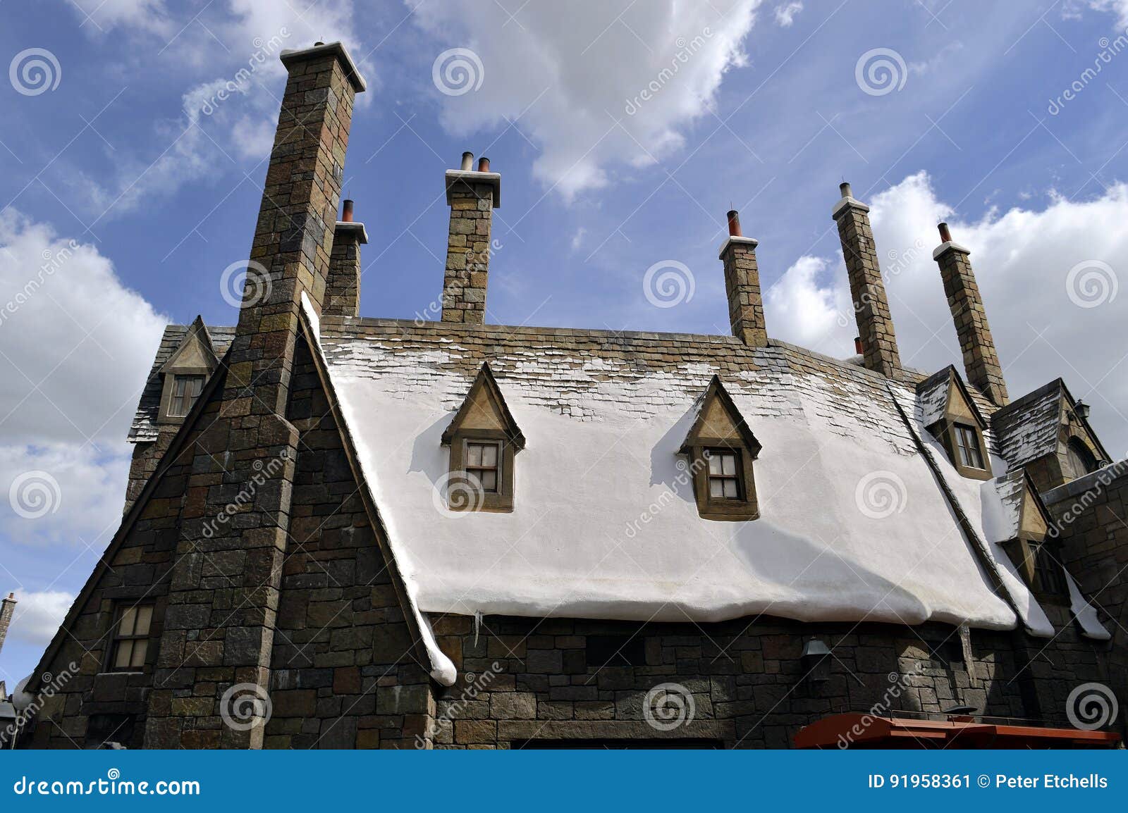 Universal Studios Resort Hogsmeade Village Rooftops Editorial Photo ...
