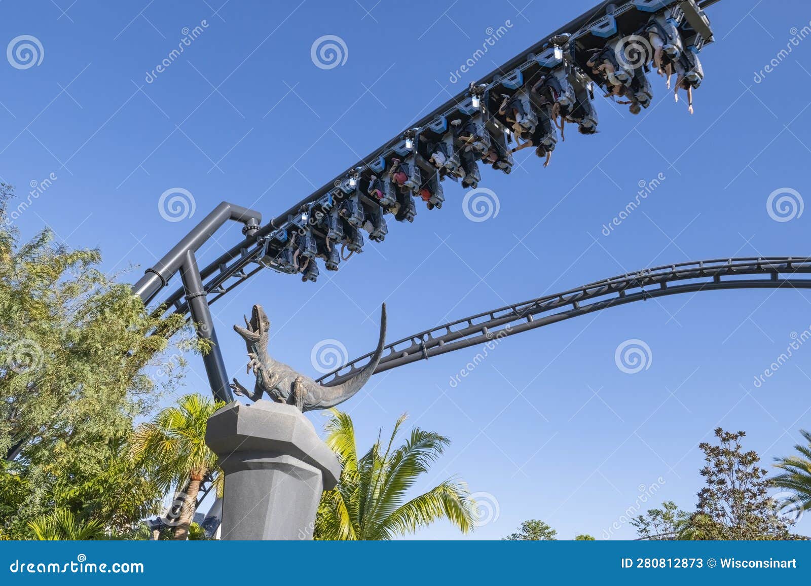 Universal Studios, VelociCoaster Roller Coaster Editorial Stock Photo ...