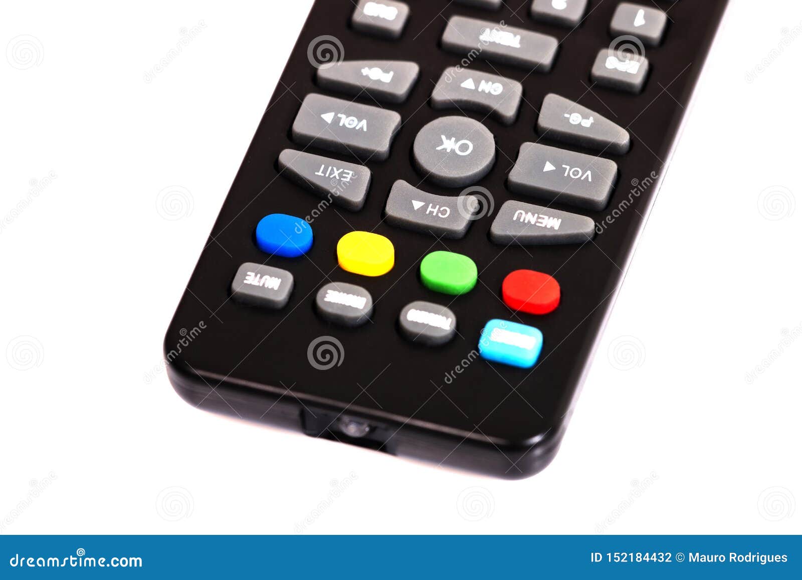 Universal TV Remote Control Stock Photo - Image of channel, volume ...