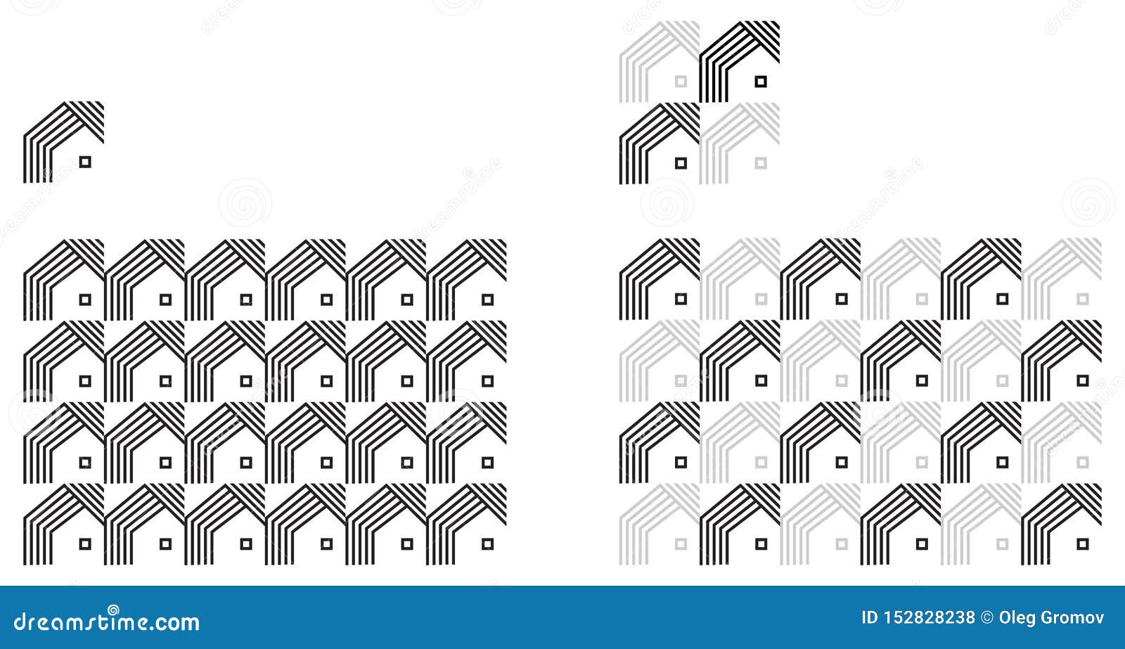 Universal Various Geometric Seamless Pattern Stock Vector ...