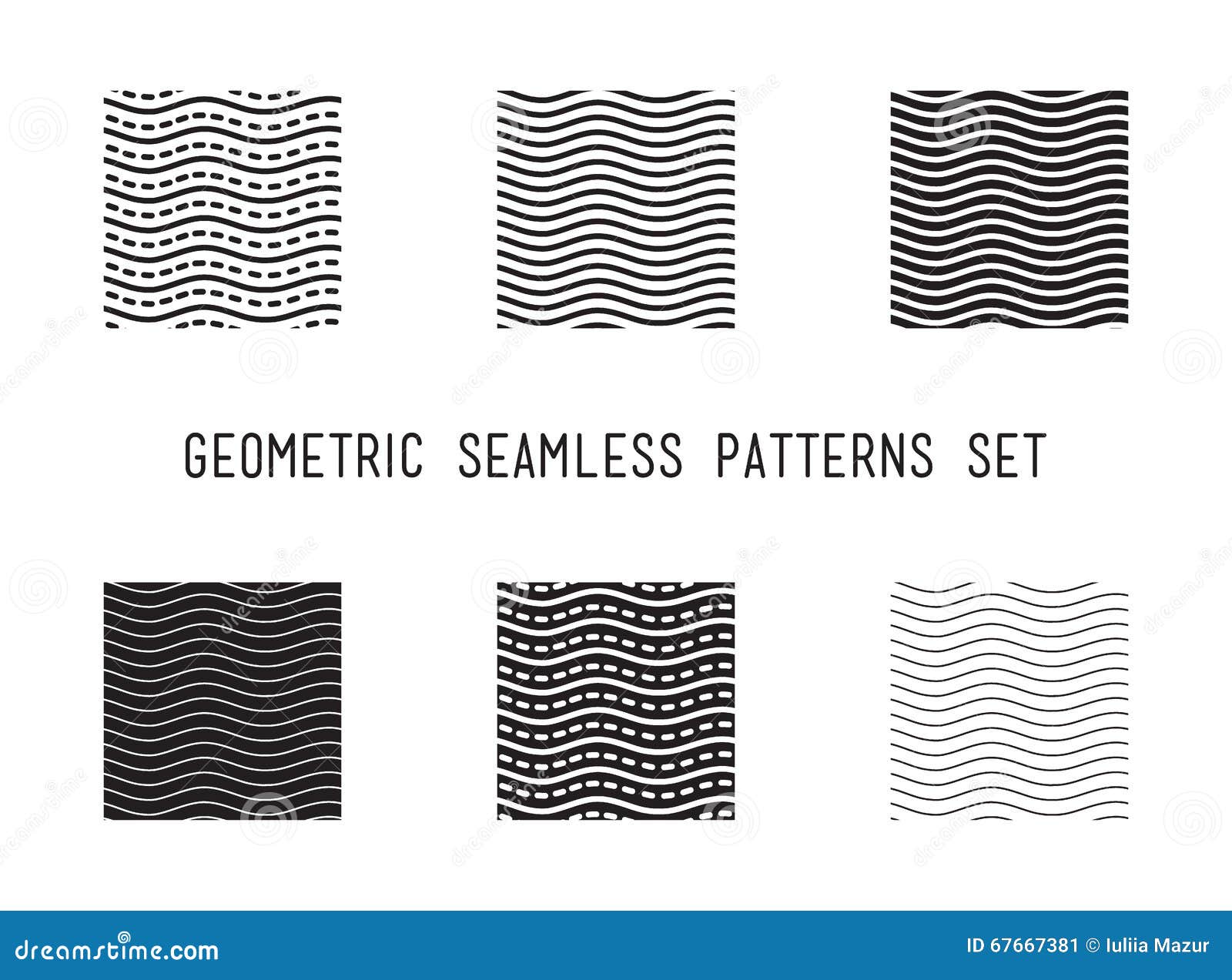 Universal Vector Lineal Geometric Wave Seamless Pattern Stock Vector ...