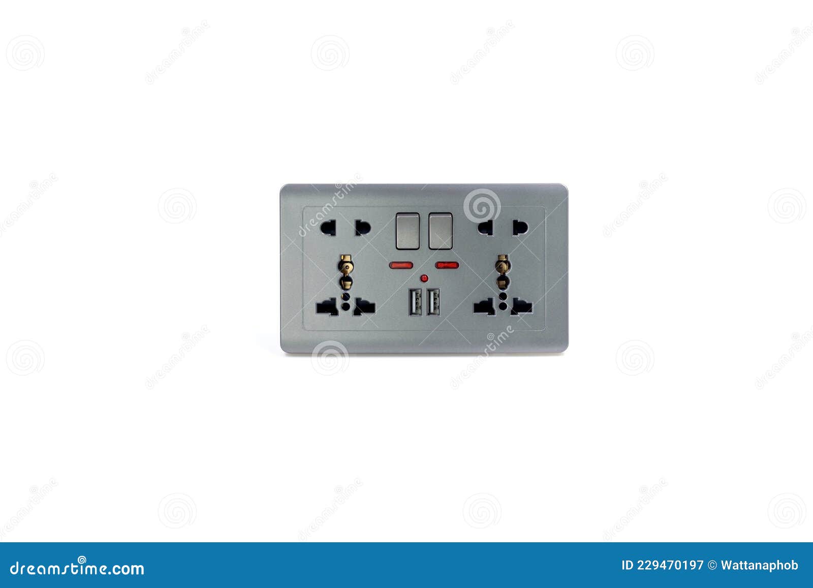 Universal Wall Outlet AC Power Plug with USB 5.0V DC Output Socket ...