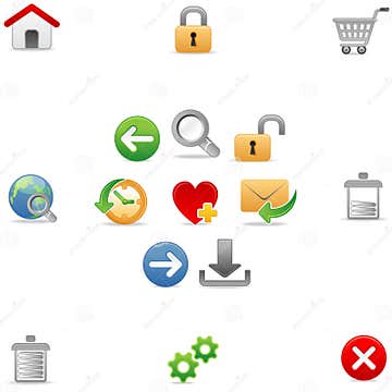 Universal Web icons 1 stock illustration. Illustration of graphics ...