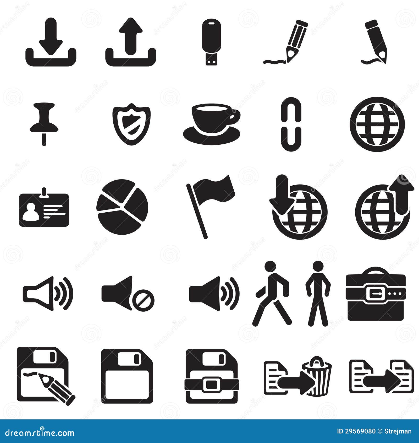 Universal Pictograms Cartoon Vector | CartoonDealer.com #6914177