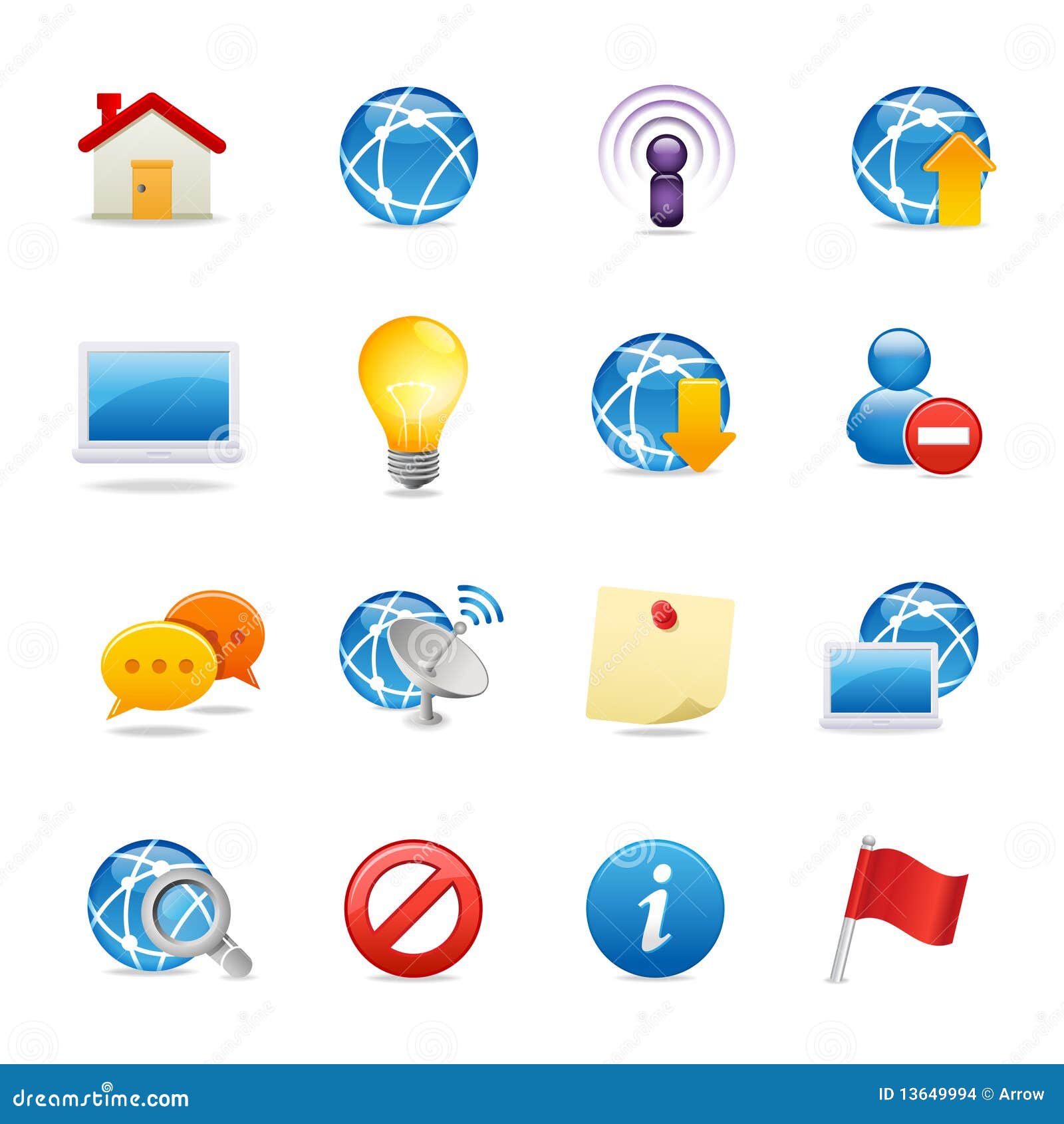 Universal Web icons 4 stock illustration. Illustration of bulb - 13649994
