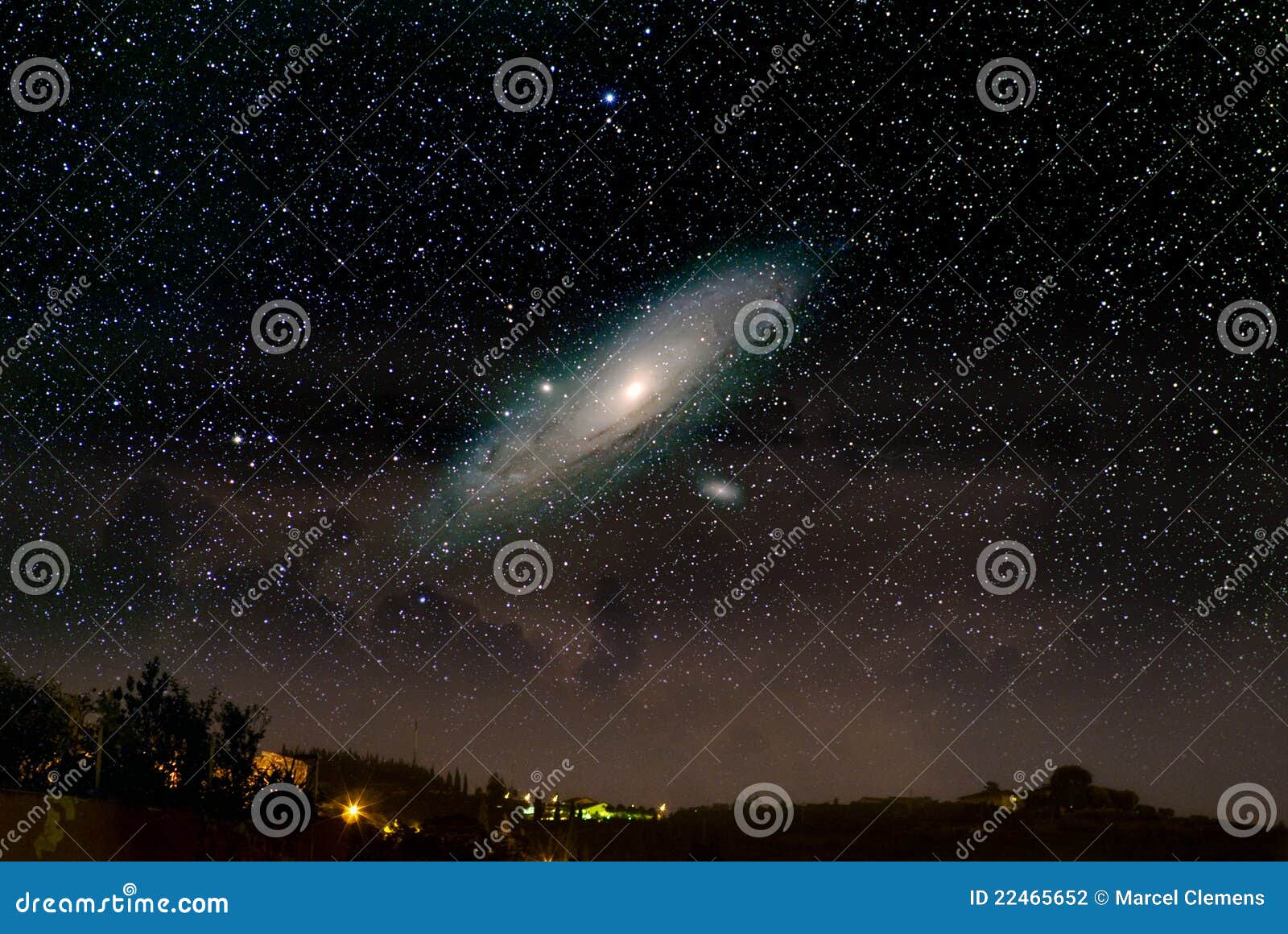 The Universe Above. the Andromeda Galaxy. Stock Photo - Image of secret ...