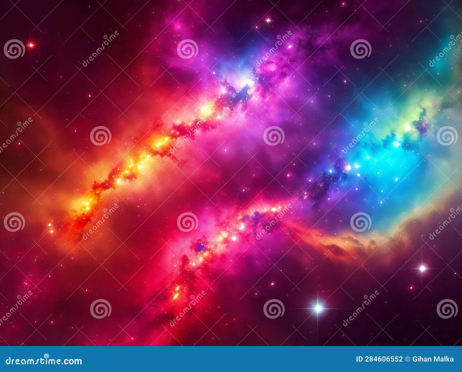 Universe Background Random Colours Stock Illustration - Illustration of ...