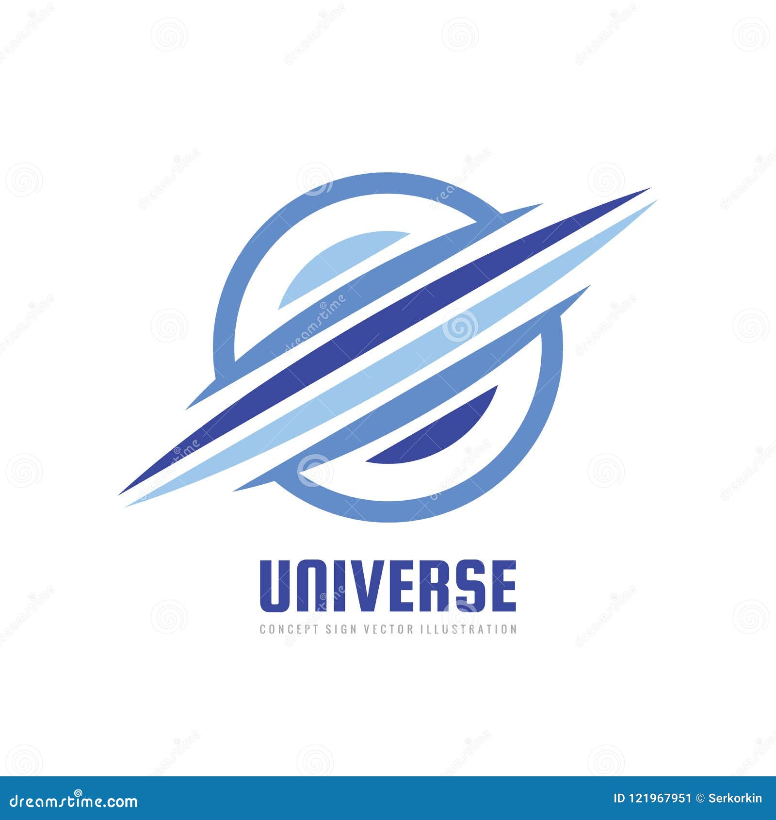 Universe - Concept Business Logo Template Vector Illustration. Abstract ...