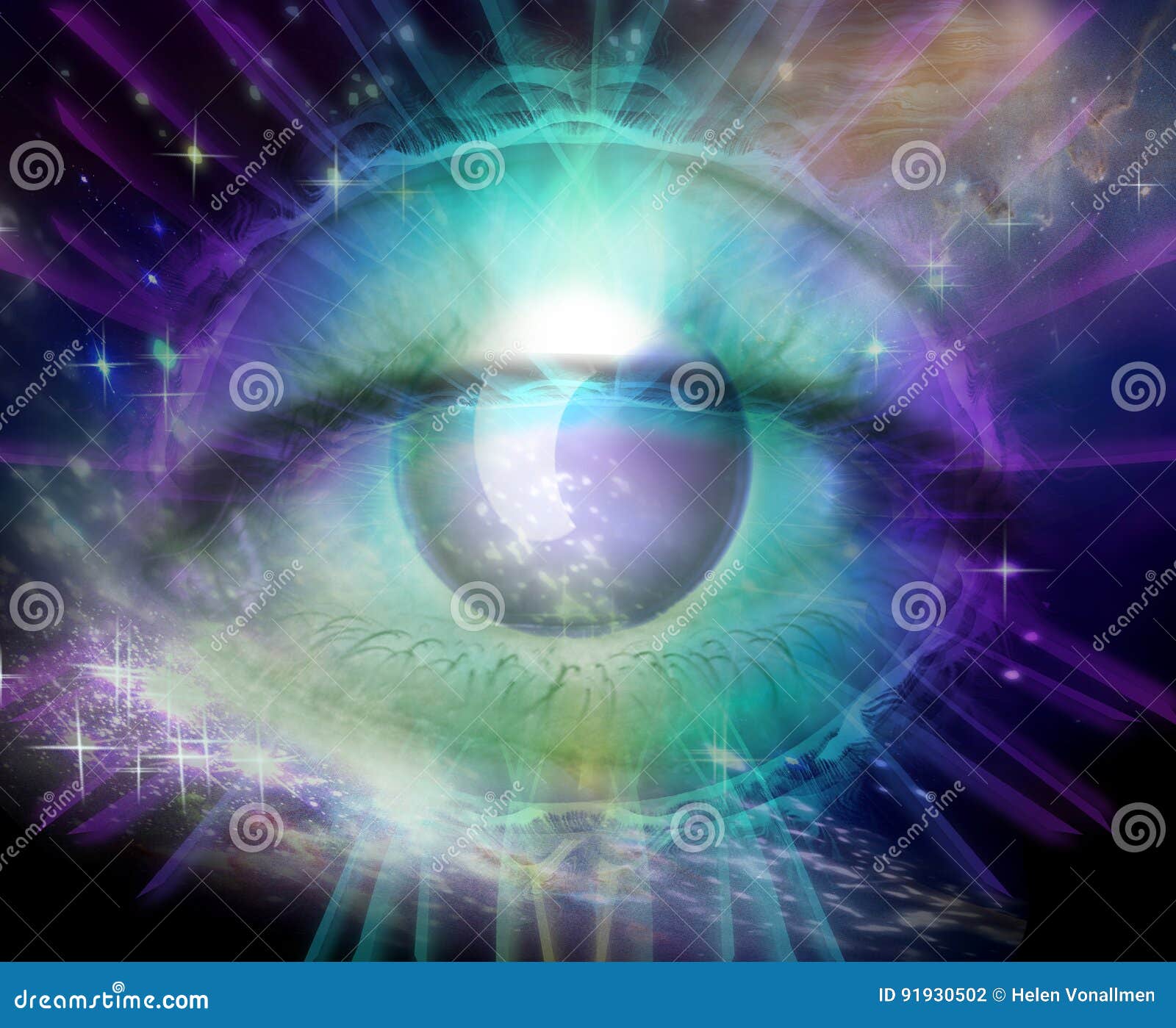 Universe and Eye of Consciousness or God Stock Illustration ... Universe and Eye of Consciousness or God Stock Illustration ...