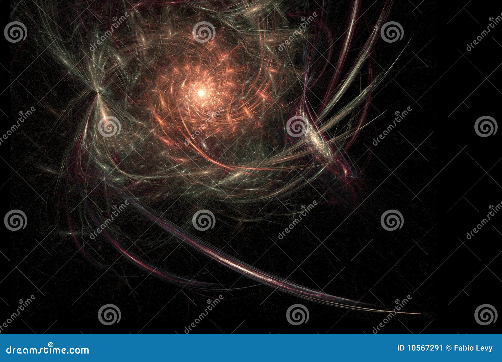Universe Fractal Background Stock Illustration - Illustration of ...