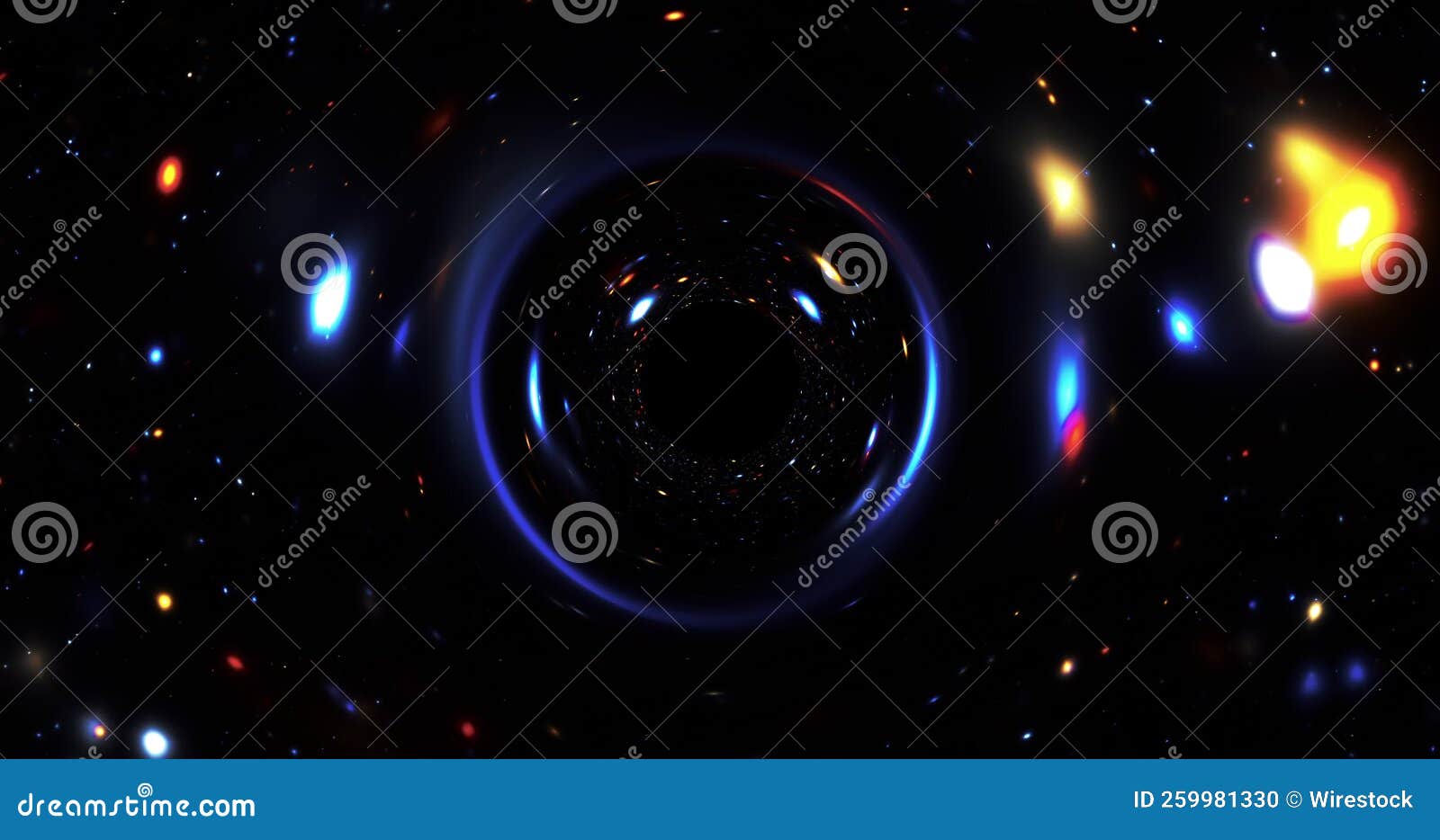 Universe with Glowing Particles Moving in Circles - a Computer ...