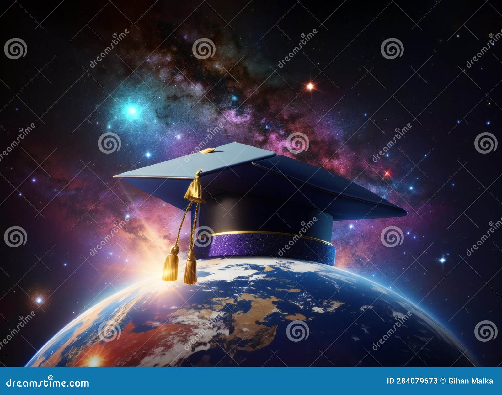 Universe graduation stock illustration. Illustration of universe ...