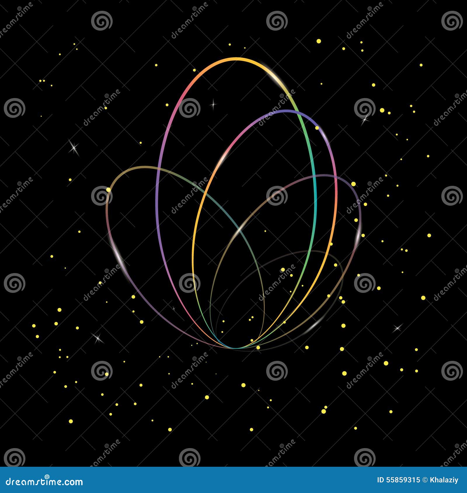 Universe stock vector. Illustration of dust, geometry - 55859315