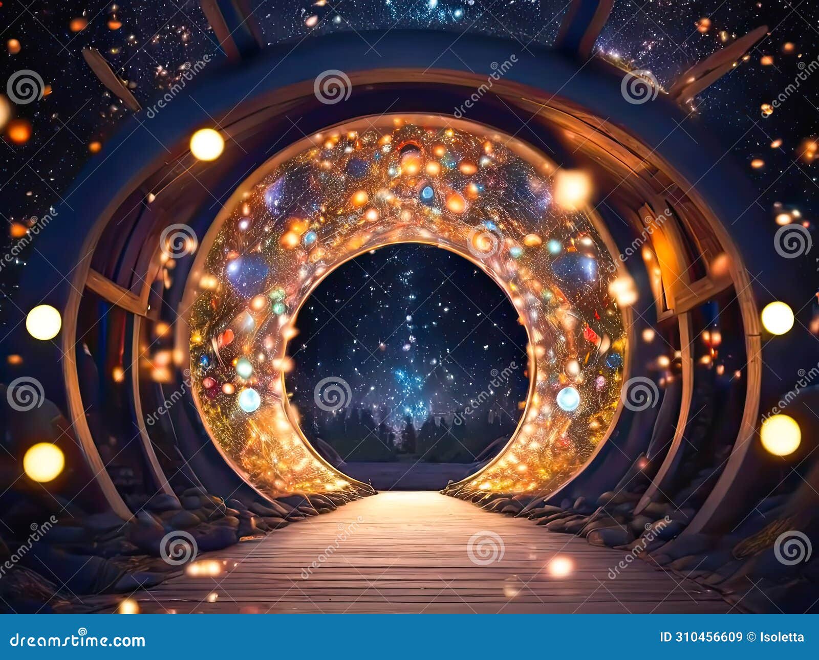 Universe Scene with Stars, Planets, and Galaxies Stock Image - Image of ...