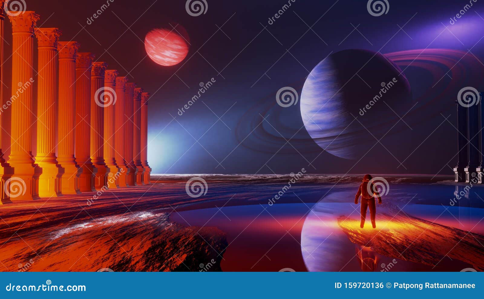 Universe and Space ,exploration of the the Planet`s Surface. Star Gate ...