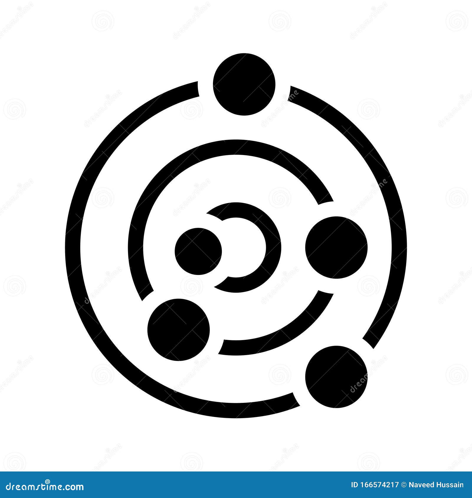 Universe Vector Glyph Flat Icon Stock Illustration - Illustration of ...