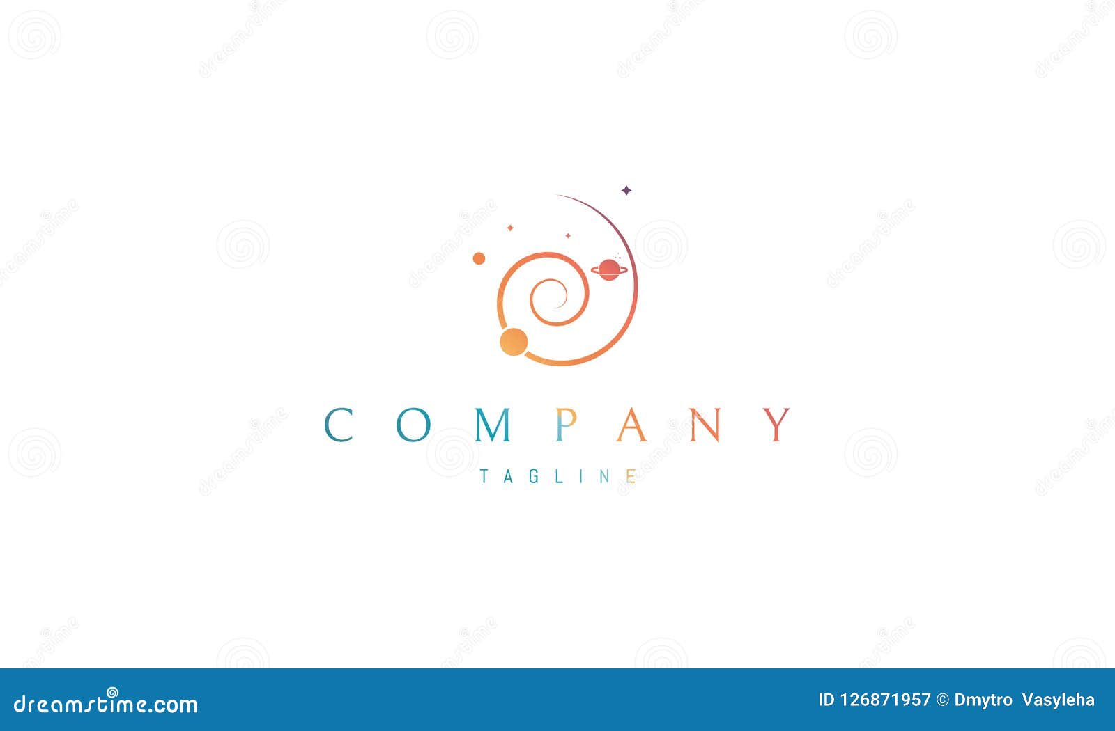 Universe vector logo image stock vector. Illustration of galaxy - 126871957