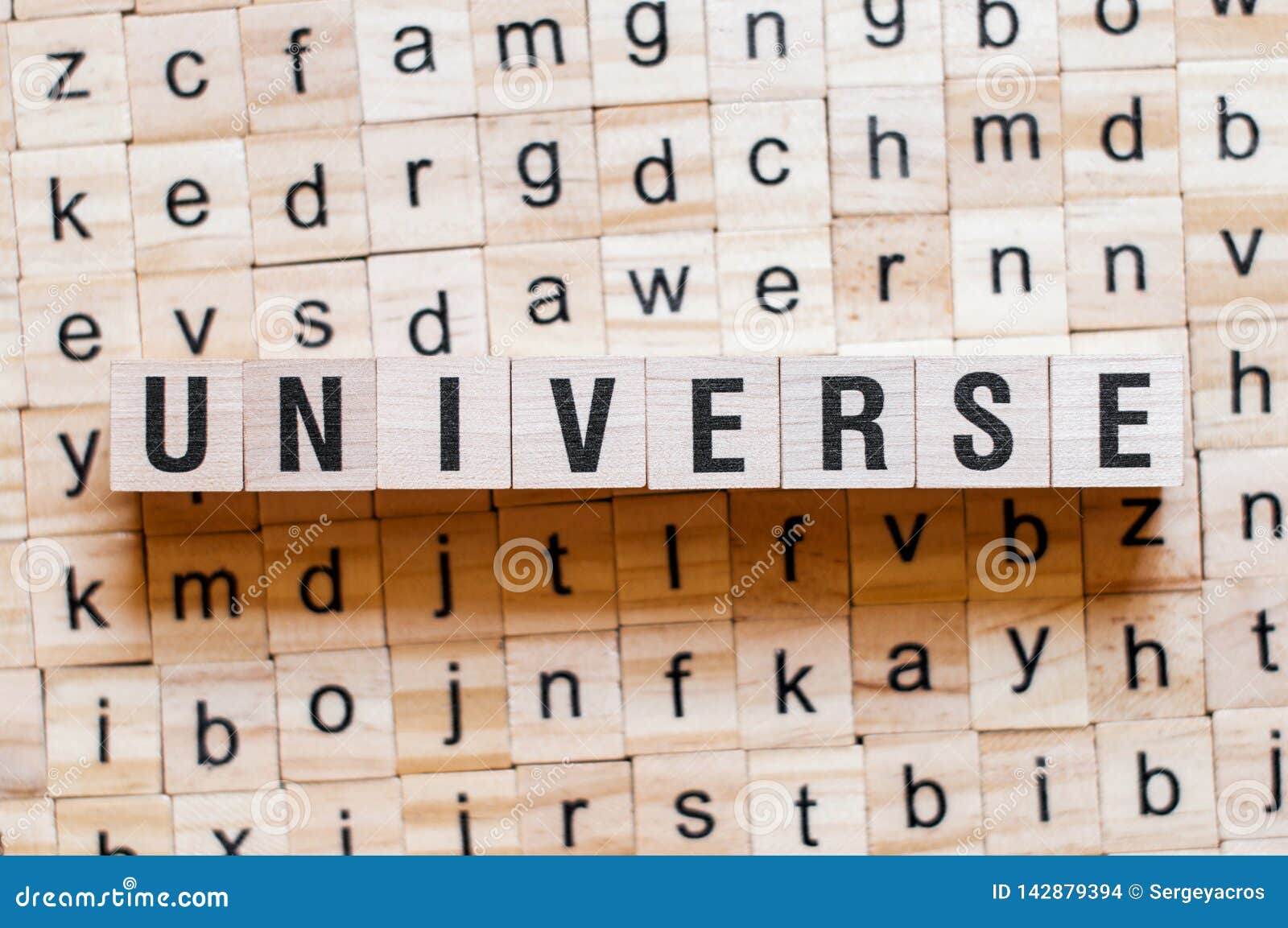 Universe word concept stock photo. Image of beads, nine - 142879394