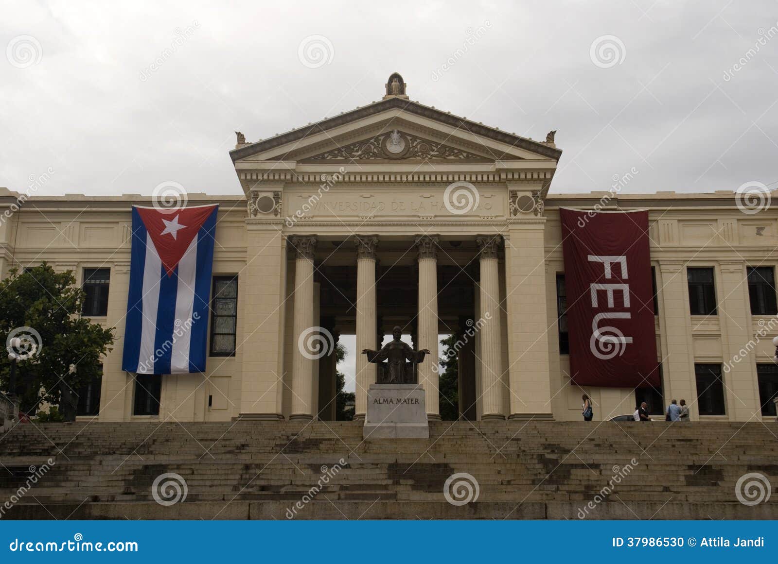 Universiteit, Havana, Cuba redactionele afbeelding. Image of ...