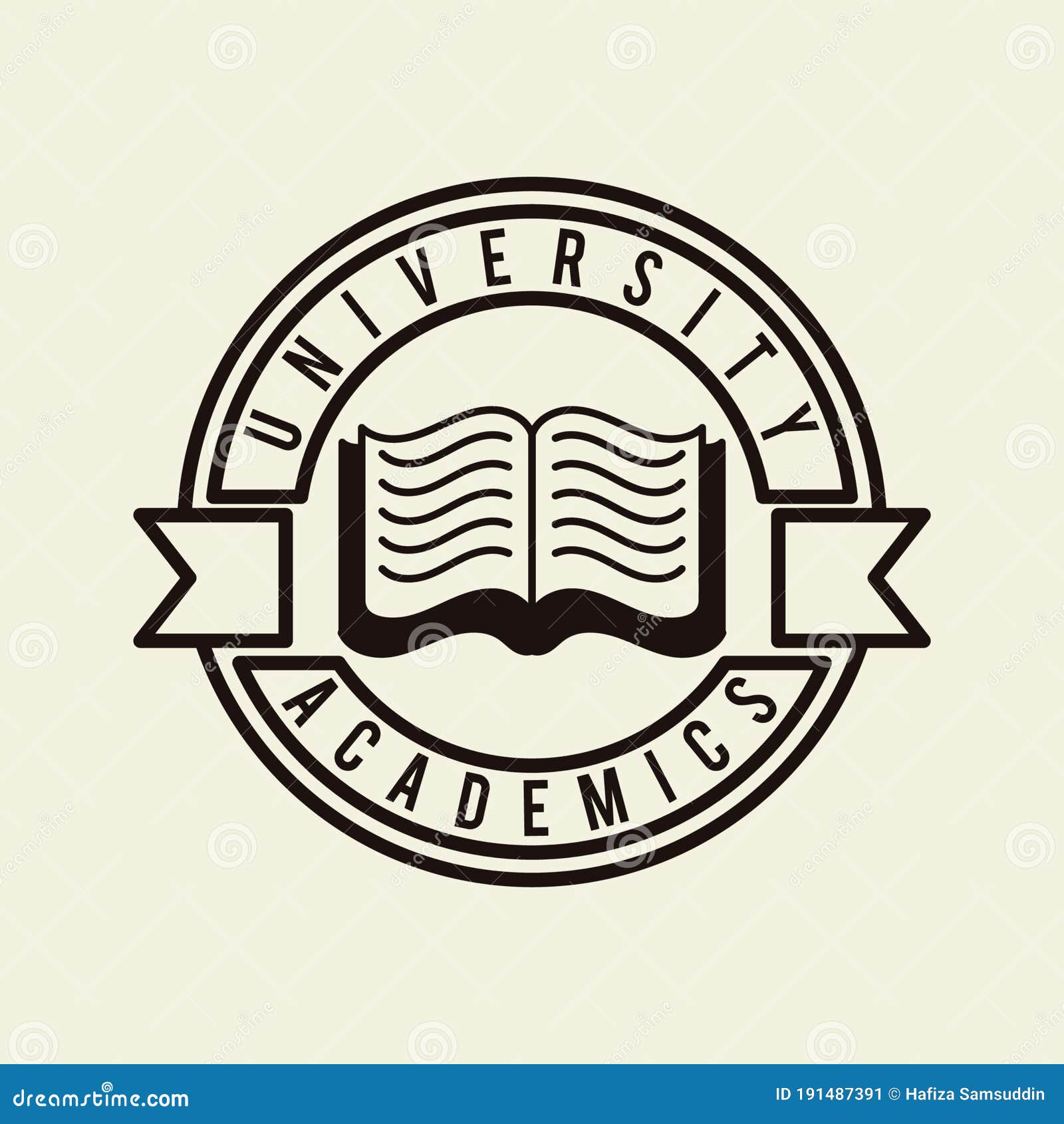 University Academics Logo Element. Vector Illustration Decorative ...