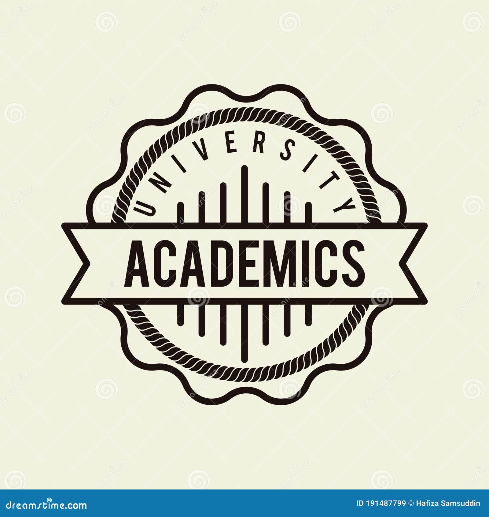 University Academics Logo Element. Vector Illustration Decorative ...