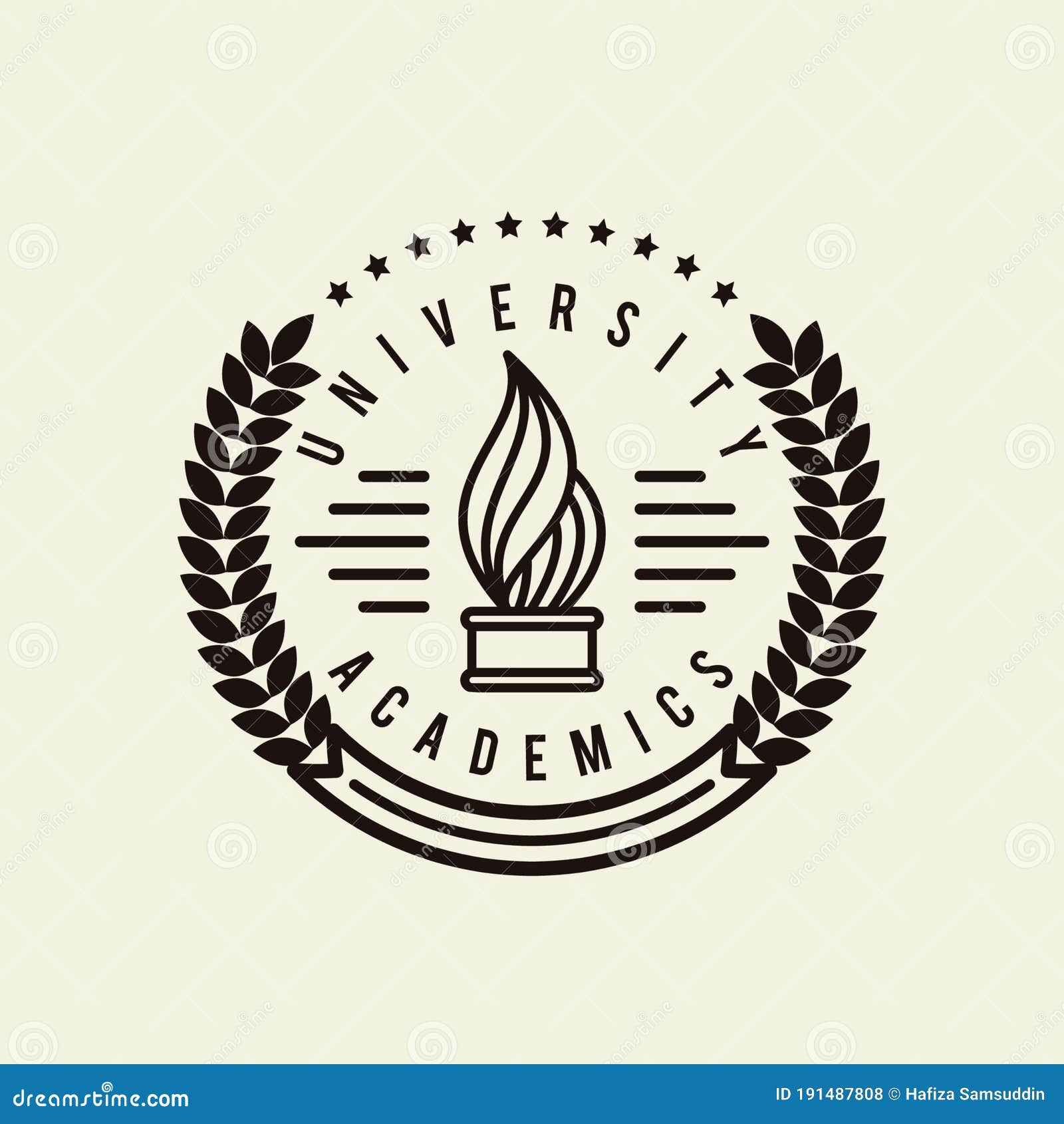University Academics Logo Element. Vector Illustration Decorative ...