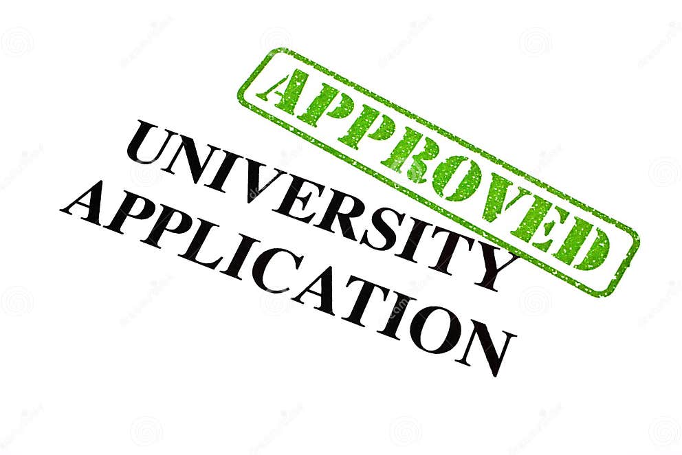 University Application APPROVED Stock Image - Image of congratulations ...