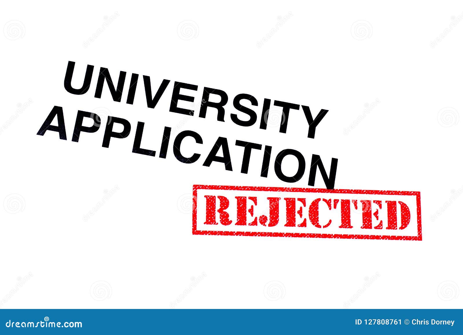 University Application Rejected Stock Image - Image of education ...