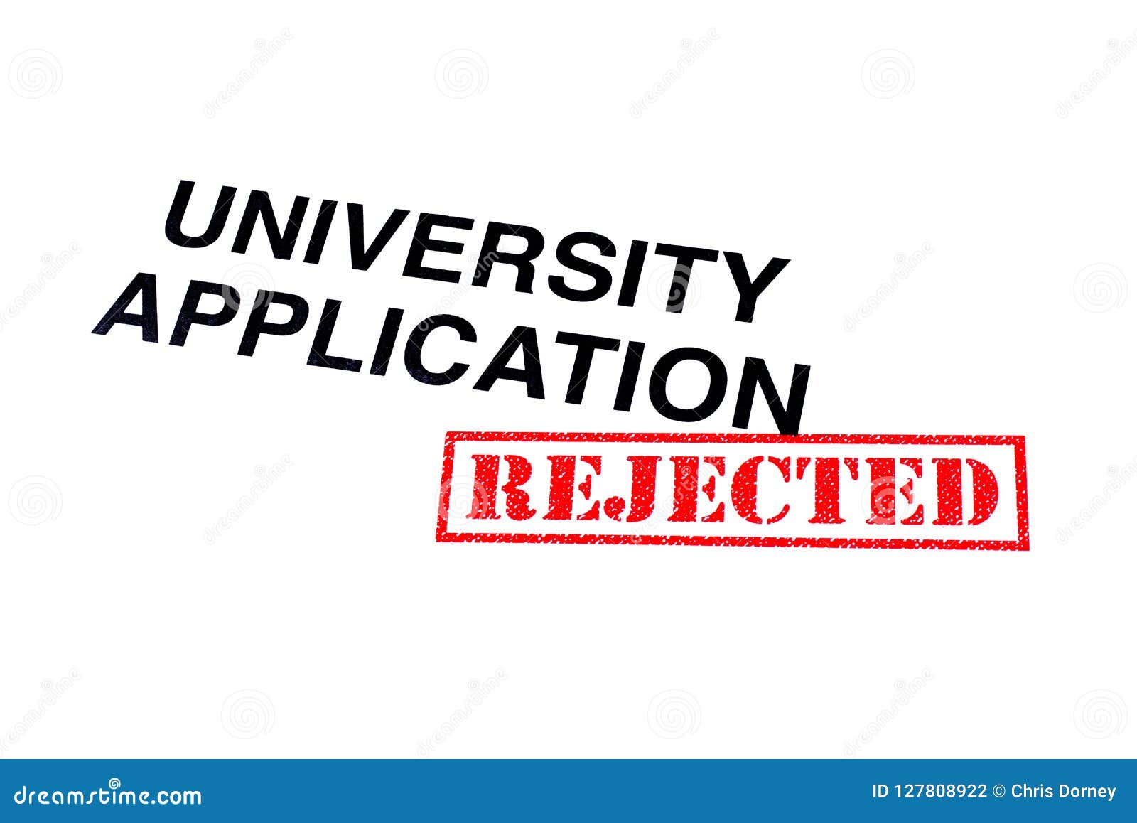 University Application Rejected Stock Photo - Image of paperwork, fail ...