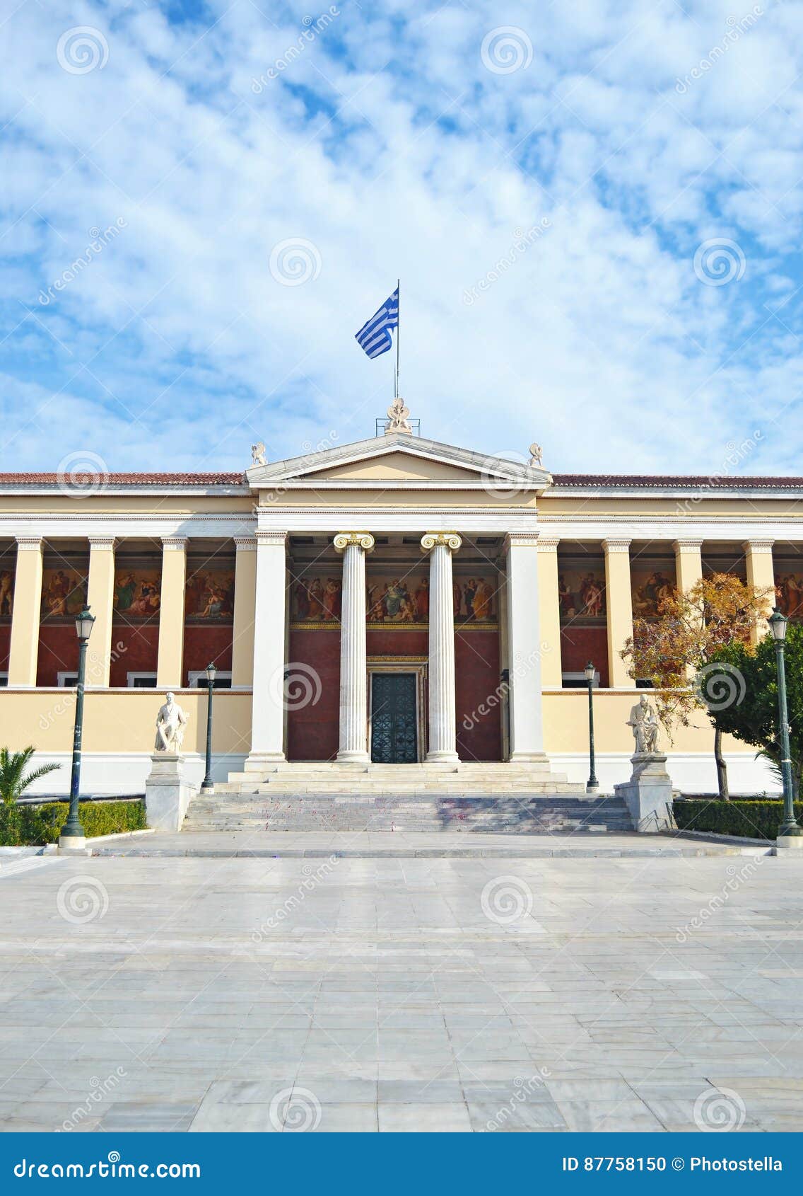 The University of Athens Greece Stock Photo - Image of classical ...