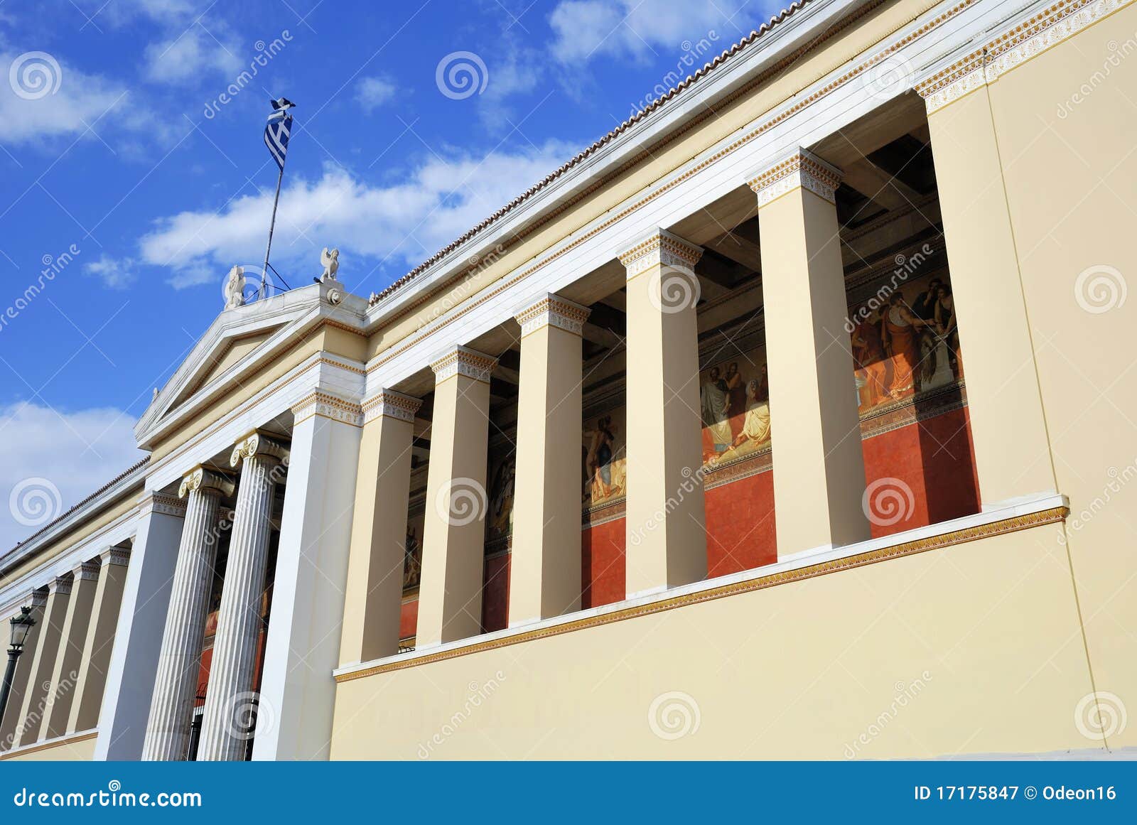 University of Athens - the Main Building (Greece) Stock Image - Image ...