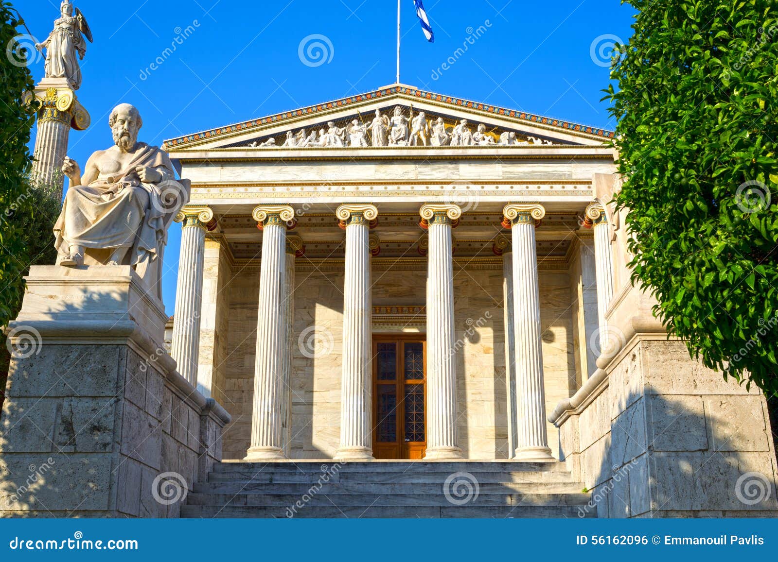 University of Athens stock photo. Image of greece, architectural - 56162096
