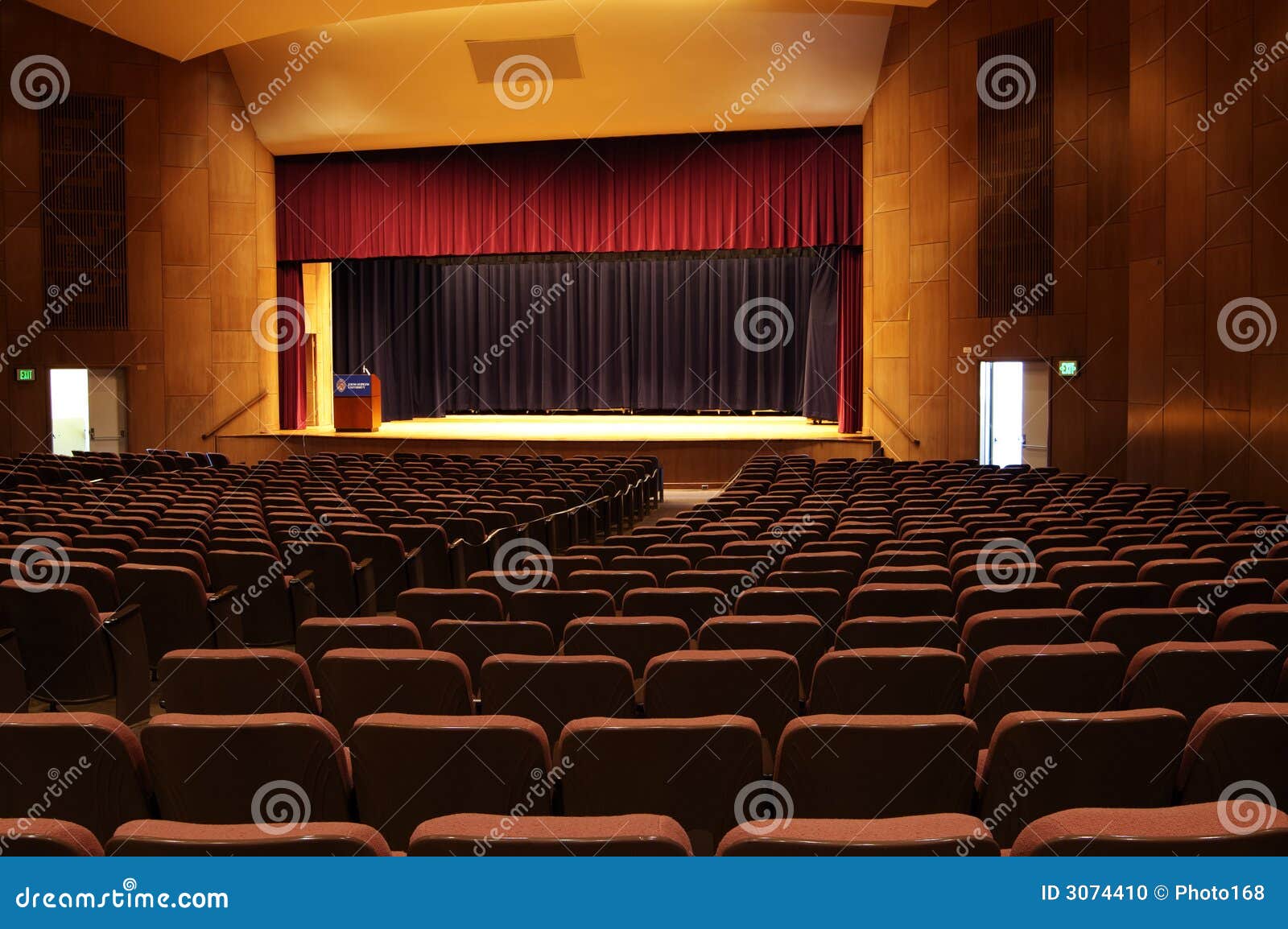 University auditorium stock photo. Image of announcement - 3074410