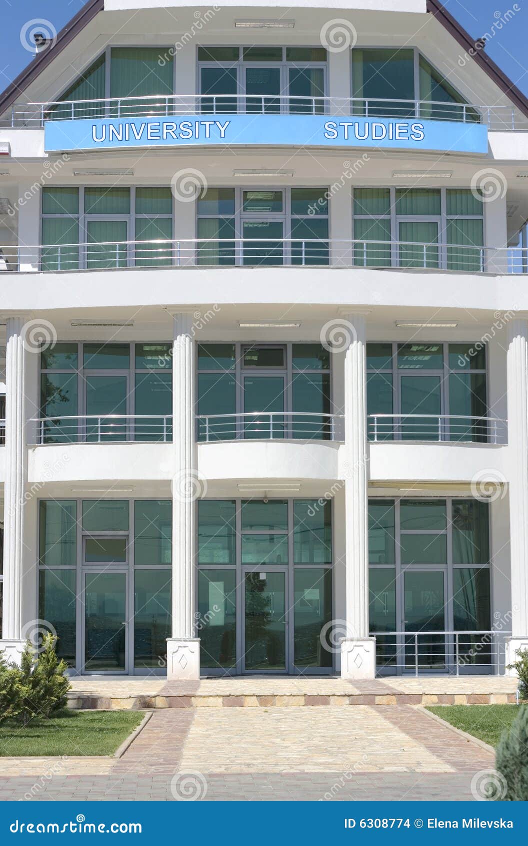 University building stock photo. Image of concrete, institution - 6308774