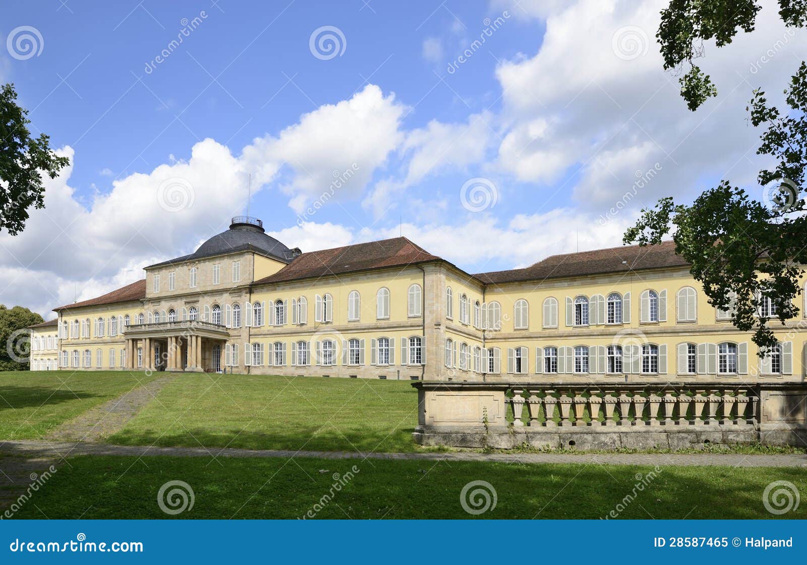 University Building, Hoenheim Stock Image - Image of park, classic ...