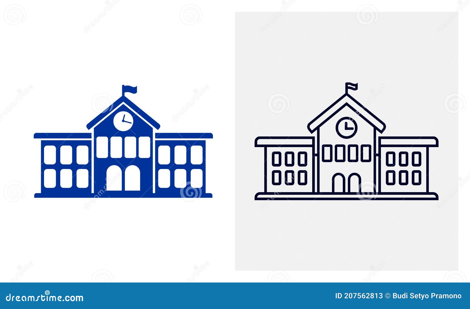 University Building Icon Logo Vector Template, Education Icon Concepts ...