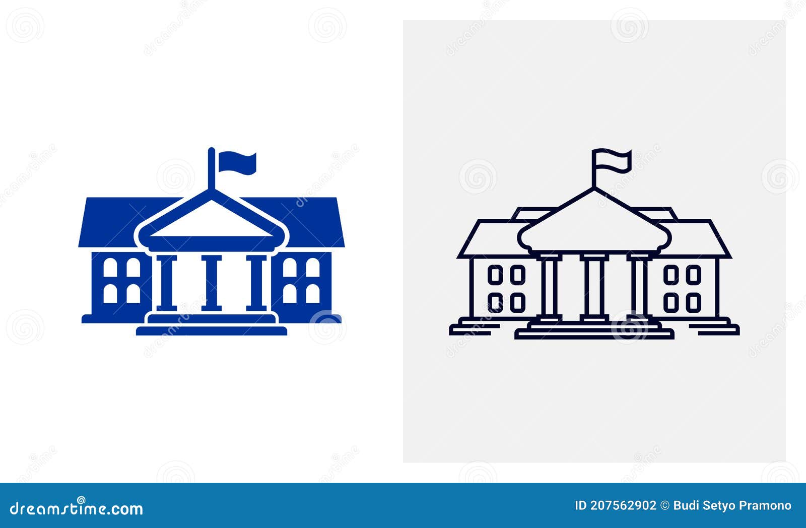 University Building Icon Logo Vector Template, Education Icon Concepts ...
