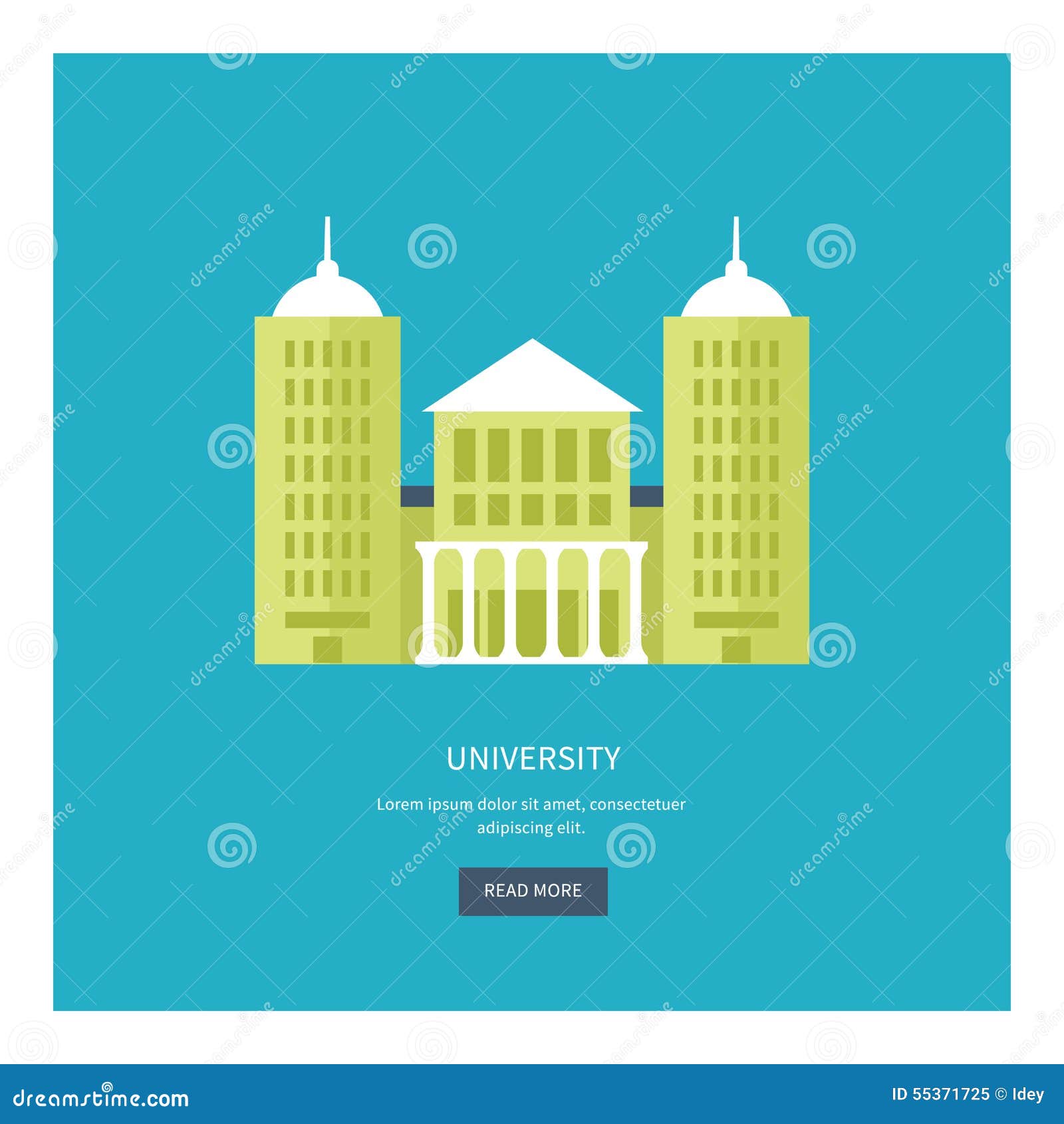 University building icon stock vector. Illustration of estate - 55371725