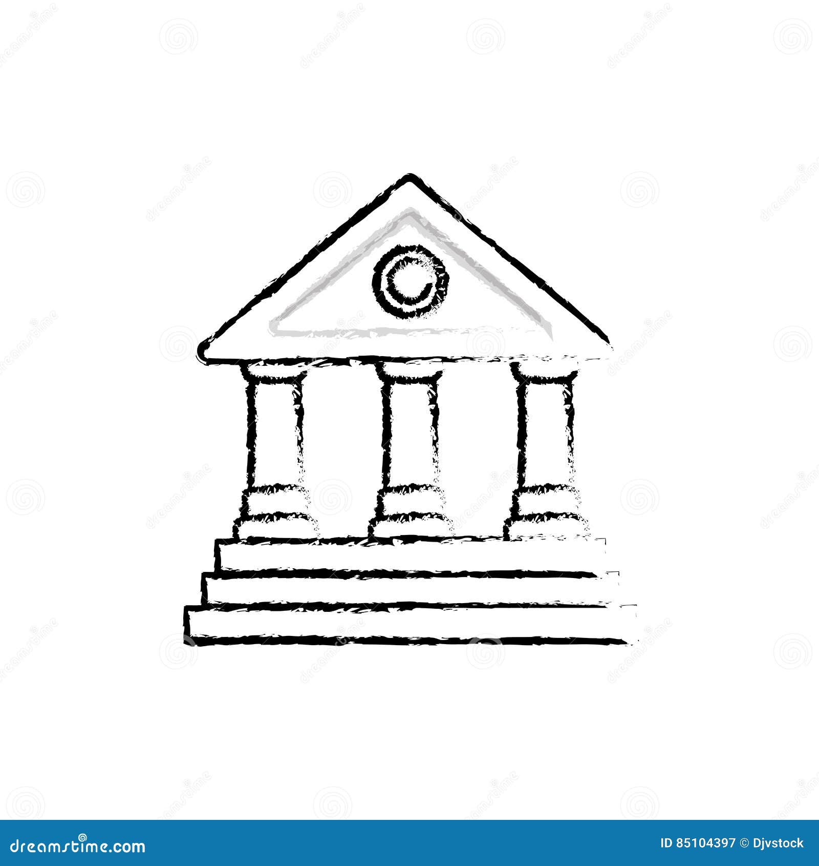 University building symbol stock illustration. Illustration of ...