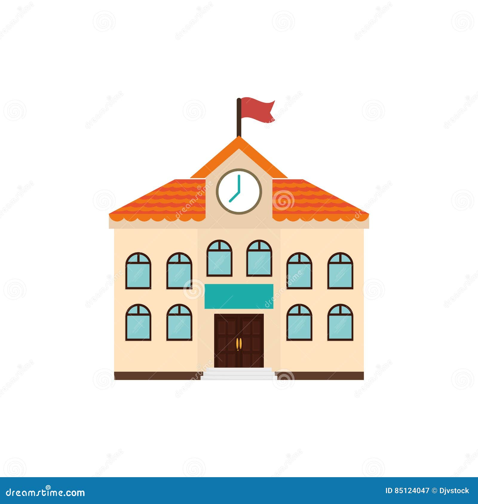 University building symbol stock illustration. Illustration of college ...