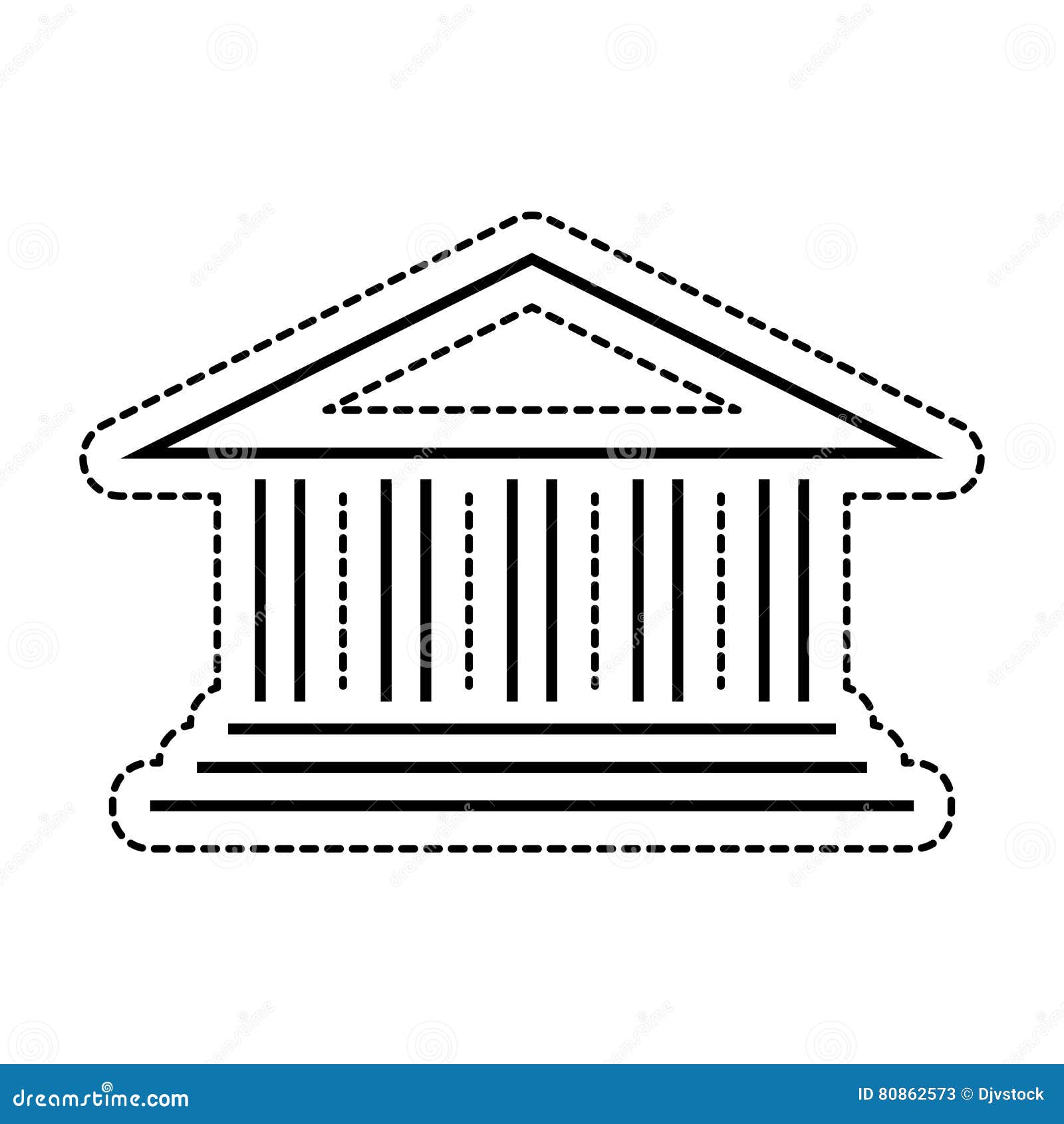University building symbol stock vector. Illustration of objects - 80862573