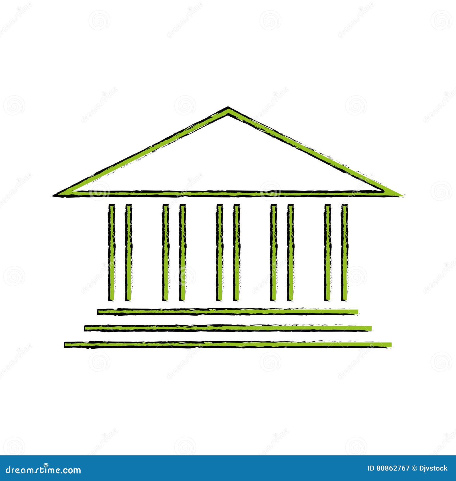University building symbol stock vector. Illustration of knowledge ...