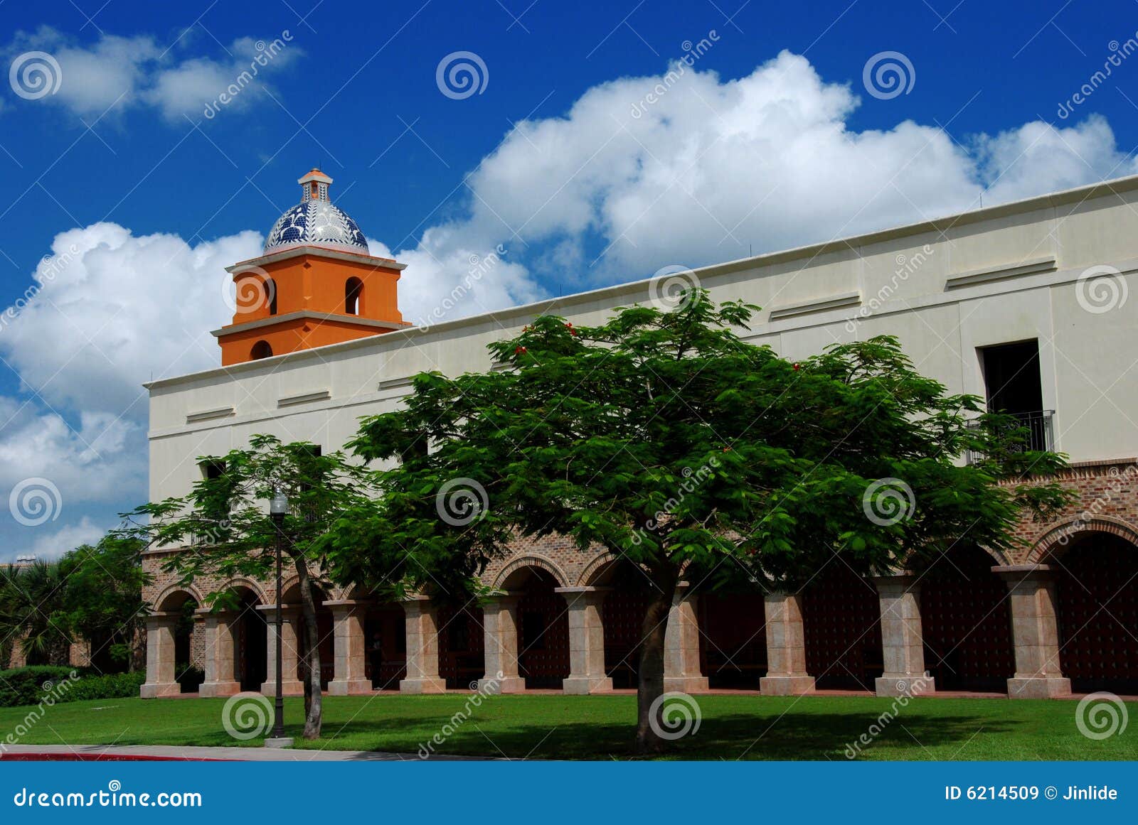 University Building and Tower Stock Image - Image of royal, blue: 6214509