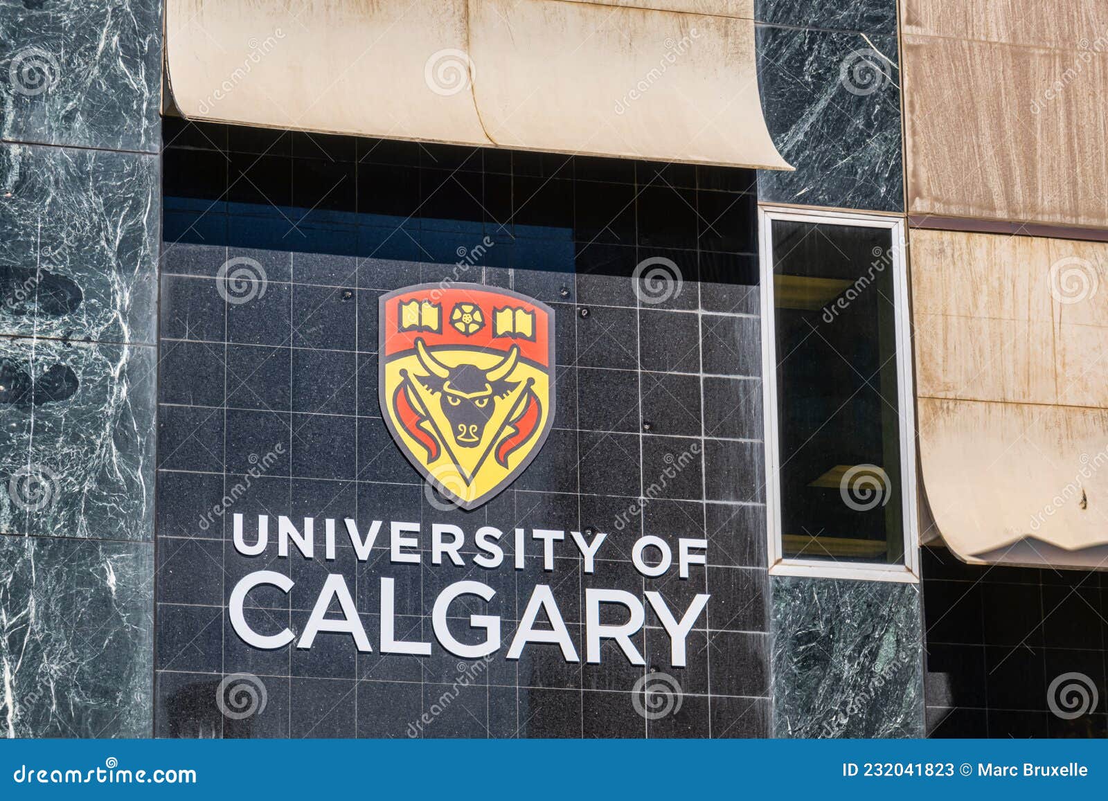 University of Calgary Sign and Logo, on a Wall Editorial Stock Photo ...