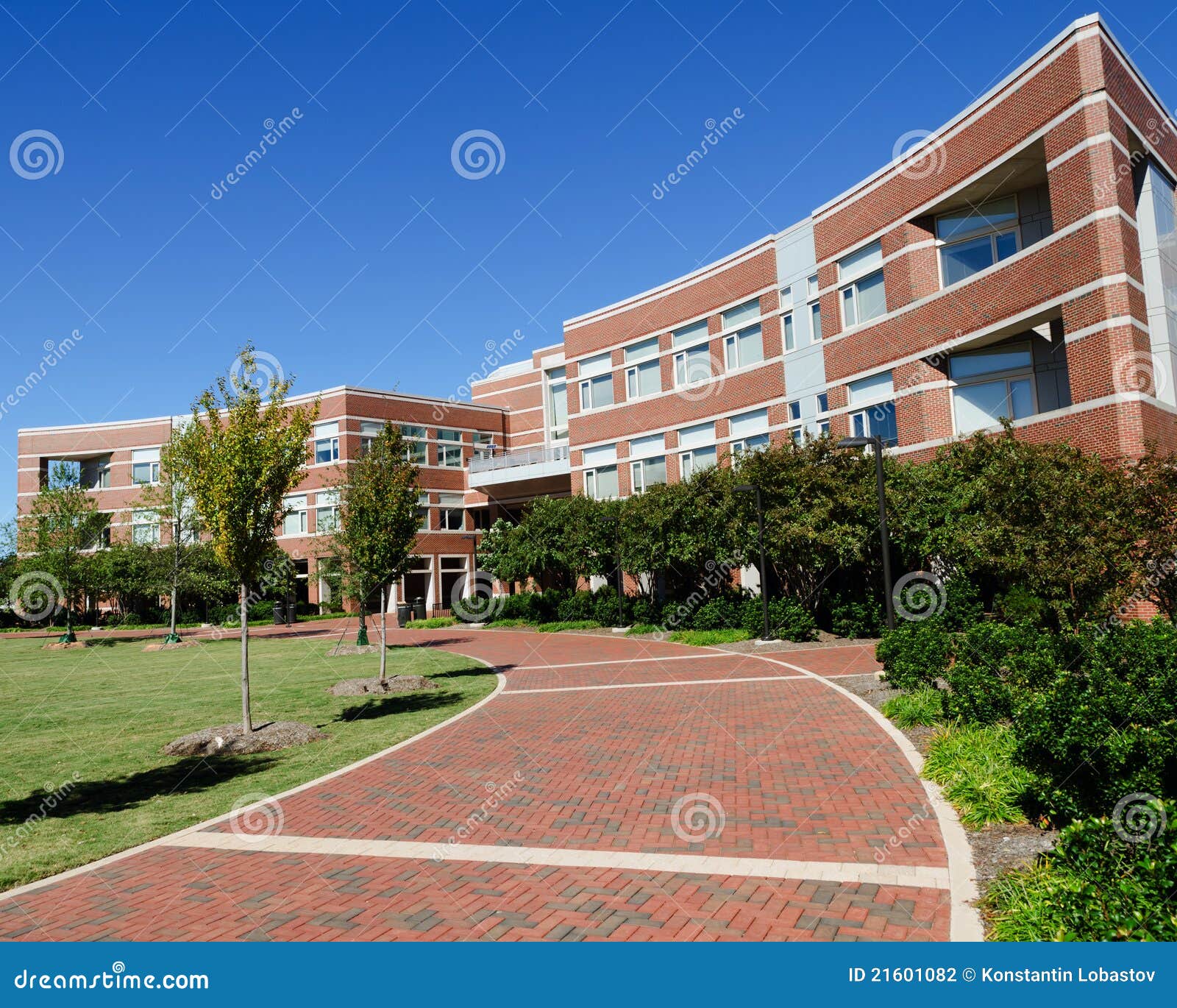 University campus building stock photo. Image of application - 21601082