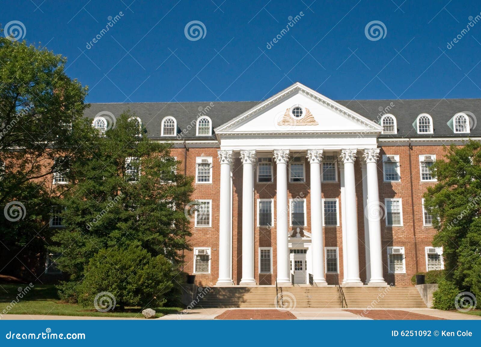 University campus building stock photo. Image of front - 6251092