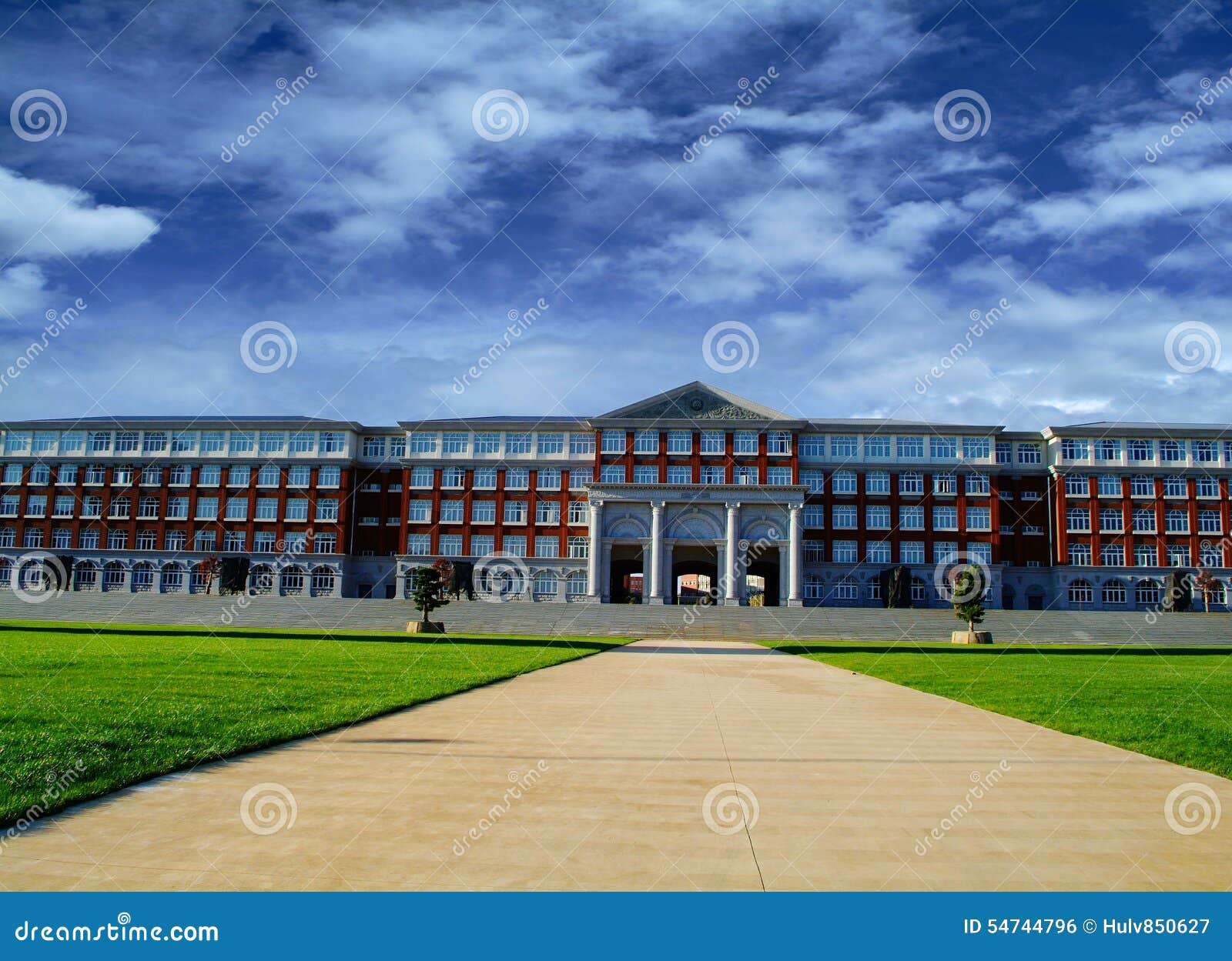 University Campus College Building Stock Photo - Image of british ...
