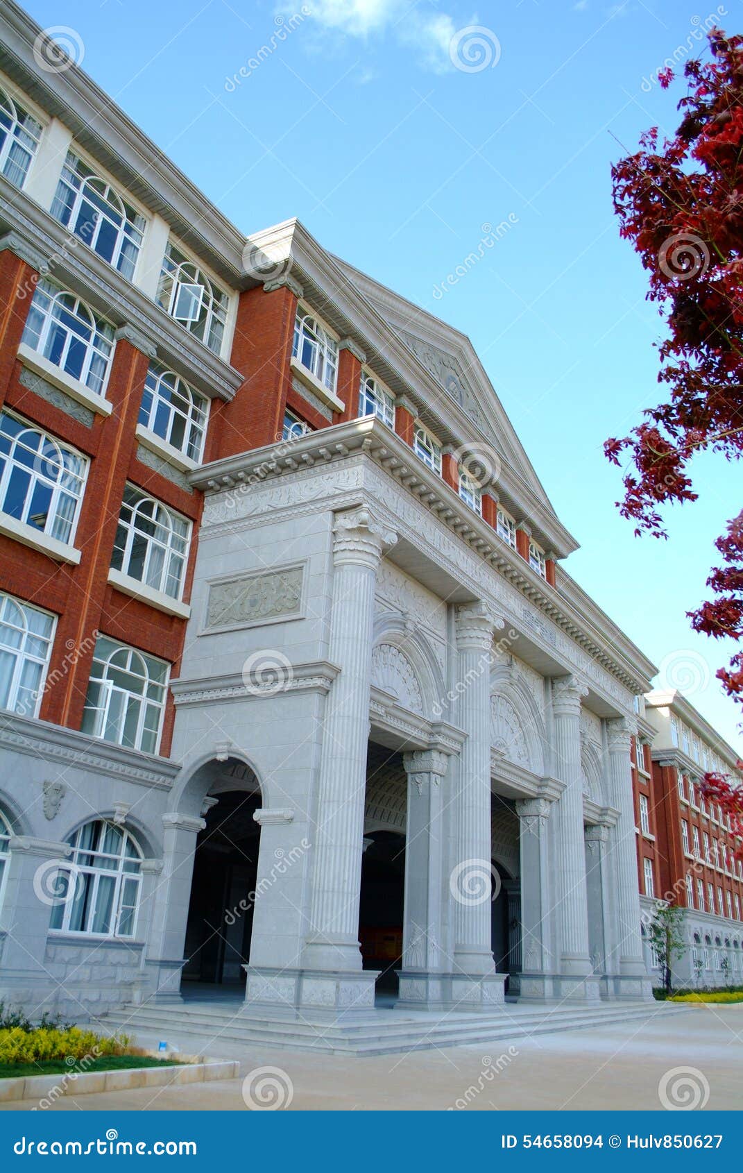 University Campus College Building Stock Photo - Image of exterior ...