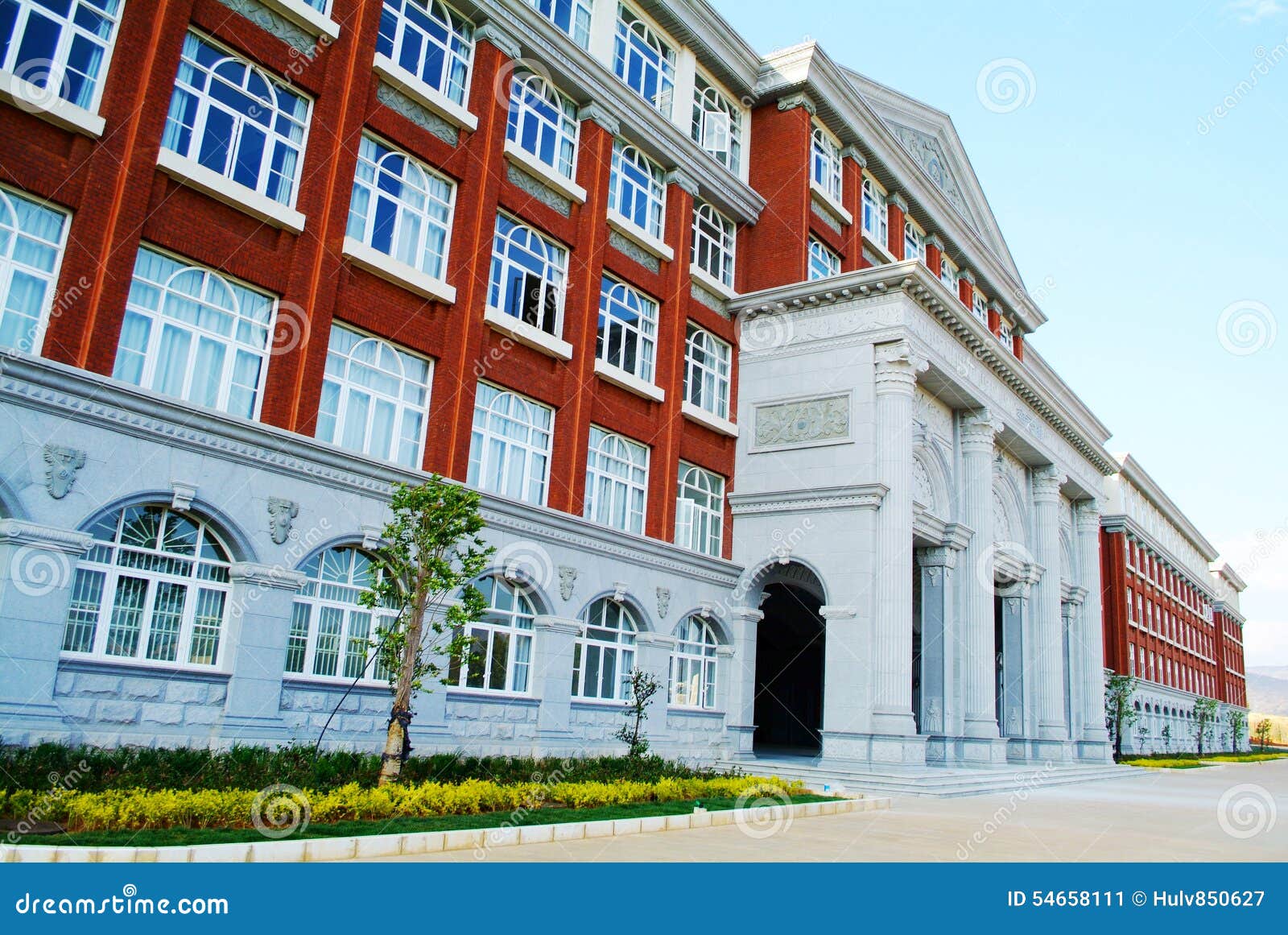 University Campus College Building Stock Image - Image of campus ...
